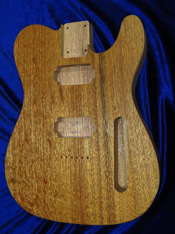 1 Piece Solid Mahogany Telecaster Tele Body 6lbs13oz Double | Reverb