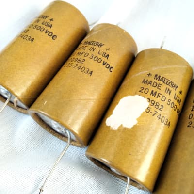 1974 Fender Twin Reverb Original Mallory Electrolytic 70s | Reverb