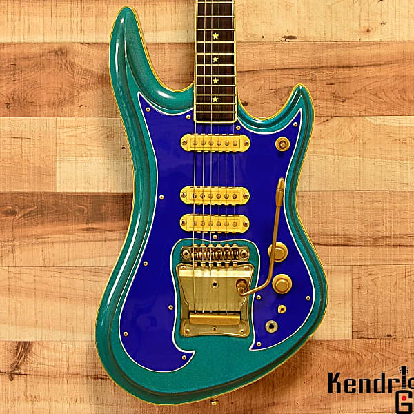 Guyatone 1980s Sharp 5 LG-1200 / Blue Sparkle w/GB | Reverb