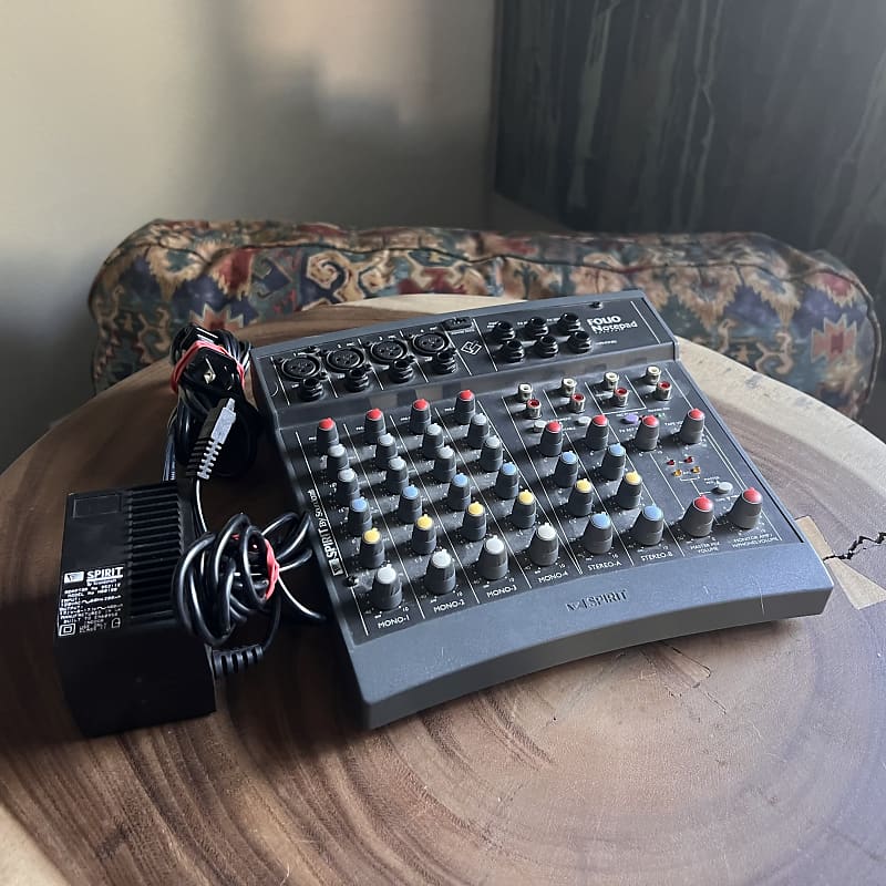 Spirit Folio Notepad Compact Mixer w/ Power Supply | Reverb