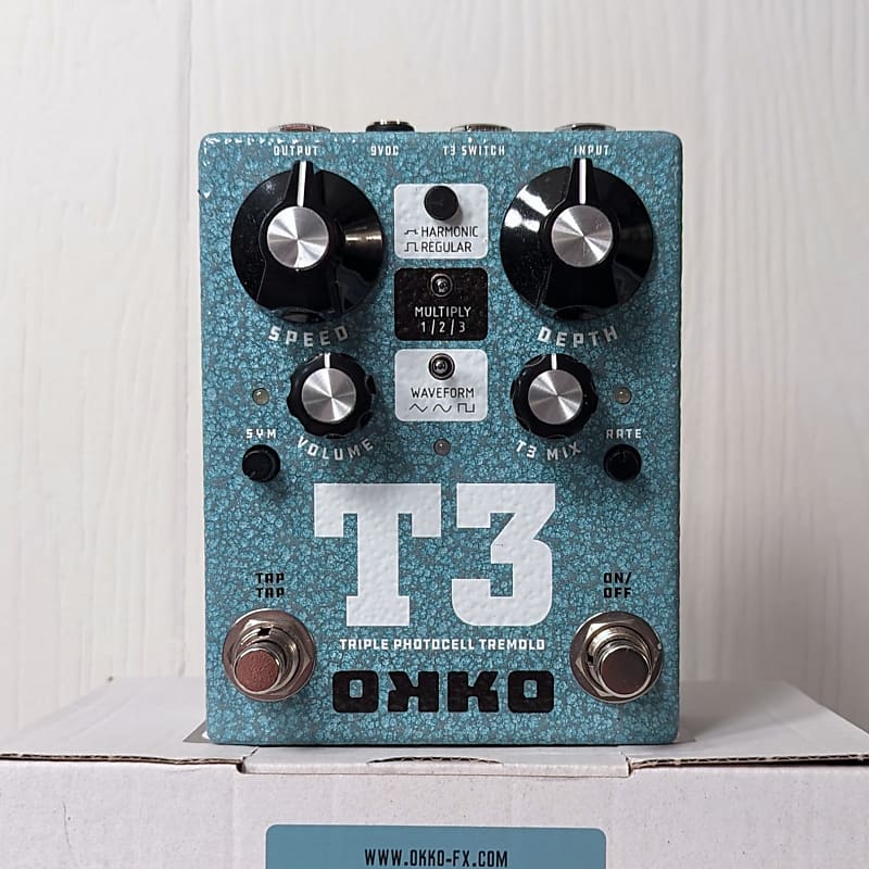 OKKO T3 Tremolo 2023 - Hammered Teal | Reverb