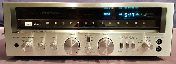 Sansui G-4700 Vintage Hi-Fi Receiver 1979-80 Silver Face | Reverb