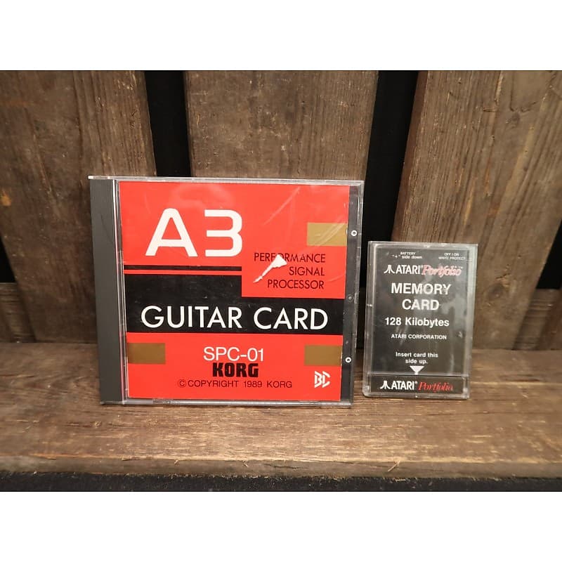 Korg A3 SPC-01 Guitar Card + Atari 128kb memory card | Reverb UK