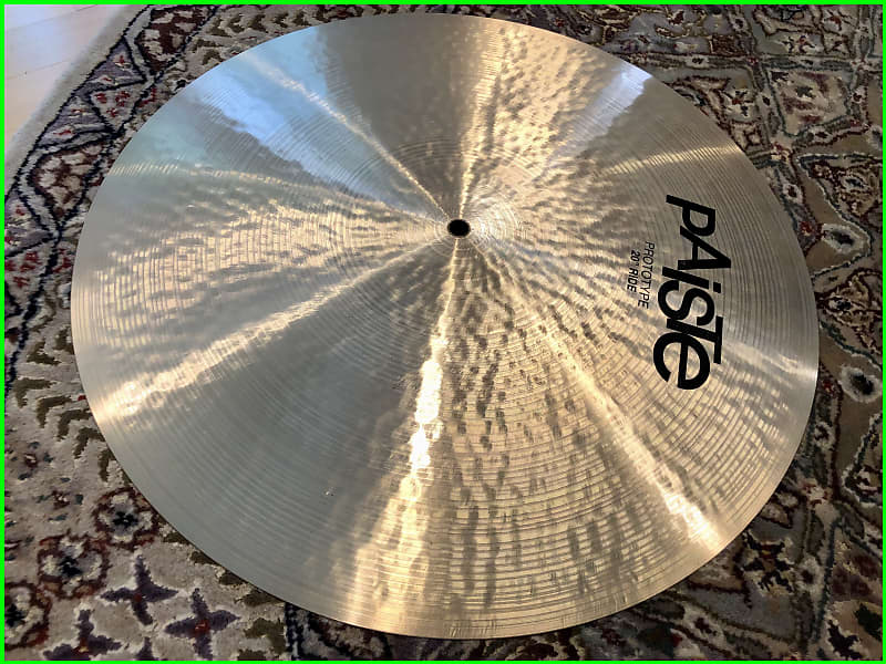 Paiste Twenty Series 20" Flat Ride Cymbal Prototype Circa | Reverb