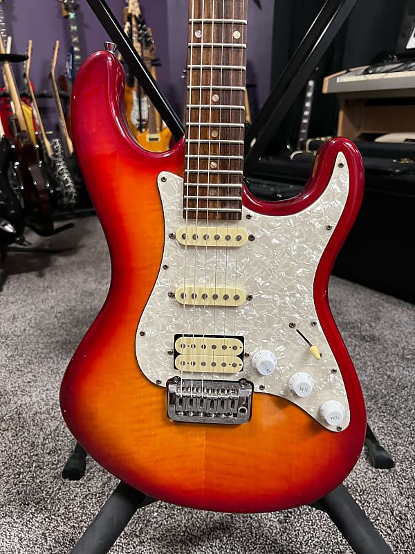 1998 Dean SS Plus - Flame Top Sunburst | Reverb