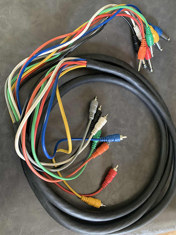 Hosa 8 channel snake rca to 1/4 inch 10 feet | Reverb
