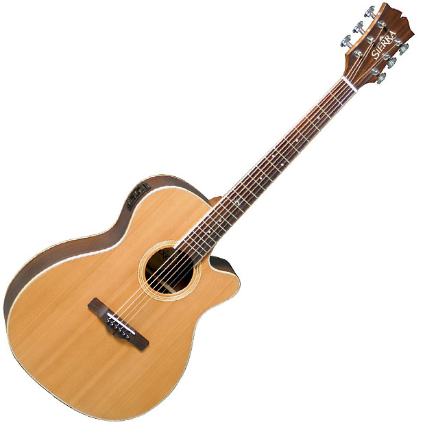 Sierra SAS40CE Sunrise Auditorium Solid Cedar Top | Reverb