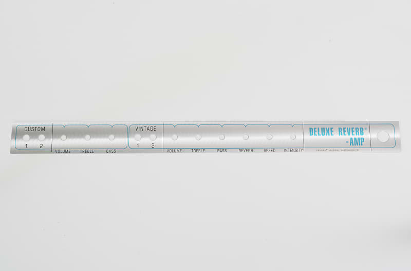 Fender Reissue 68 Silverface Deluxe Reverb Faceplate | Reverb