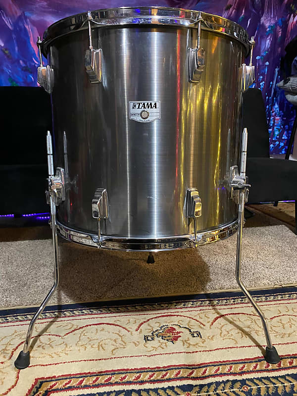 Tama Swingstar 18x16 Floor Tom 1980s Stainless Steel | Reverb