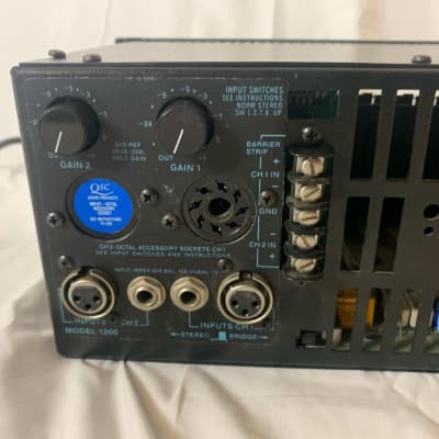 QSC Model 1200 Power Amplifier | Reverb