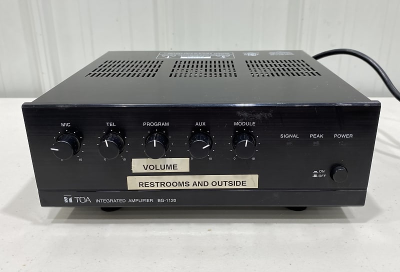TOA BG-1120 5 CH Amplifier | Reverb