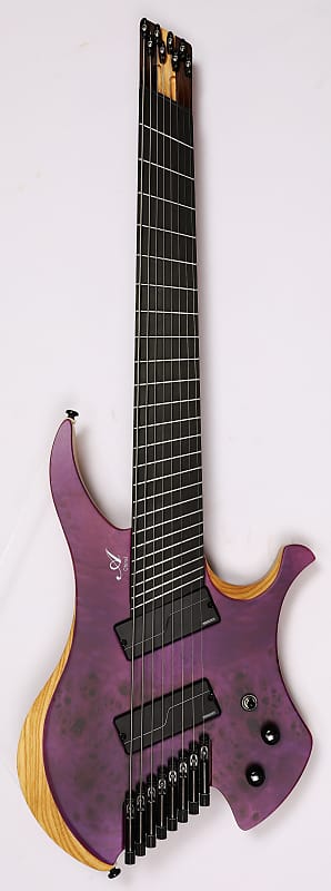 Agile 8 String Multi-Scale Fan Fret Headless Electric Guitar | Reverb