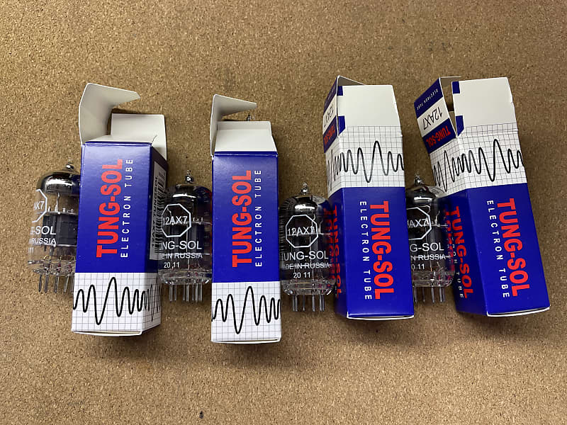 Tung-Sol 12AX7 Pre Amp Tubes (4 New in Box) | Reverb