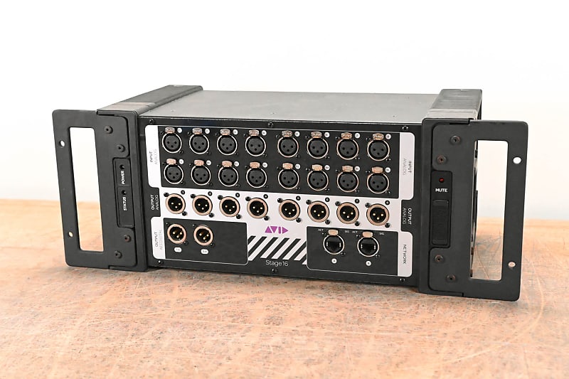 AVID Stage 16 Remote I/O Stage Rack for S3L Digital Mixing | Reverb