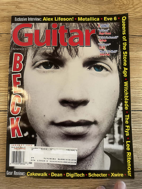 Guitar Magazine Beck Jan 1999 Back Issue with Tab | Reverb