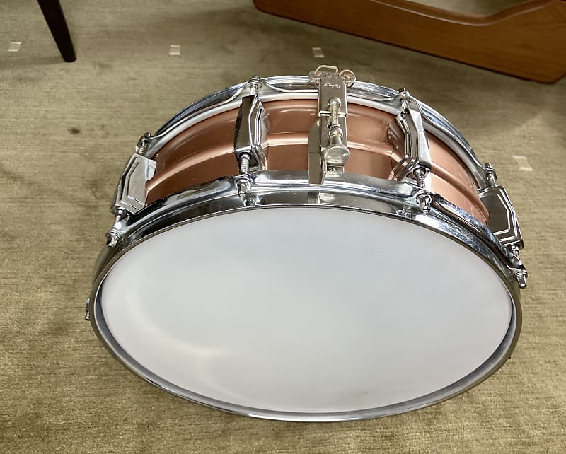 Ludwig No. 400 Supraphonic 5x14" 10-Lug Aluminum Snare Drum | Reverb