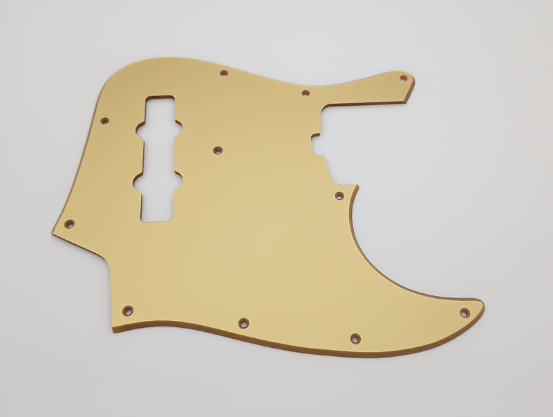 metallic gold acrylic pickguard for sadowsky metro uv70 bass | Reverb