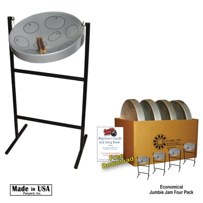 Panyard Jumbie Jam Authentic Steel Drum w/ Tube Floor Stand, | Reverb