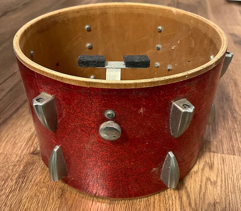 Apollo Vintage Apollo 12" Rack Tom Drum, Red Sparkle | Reverb