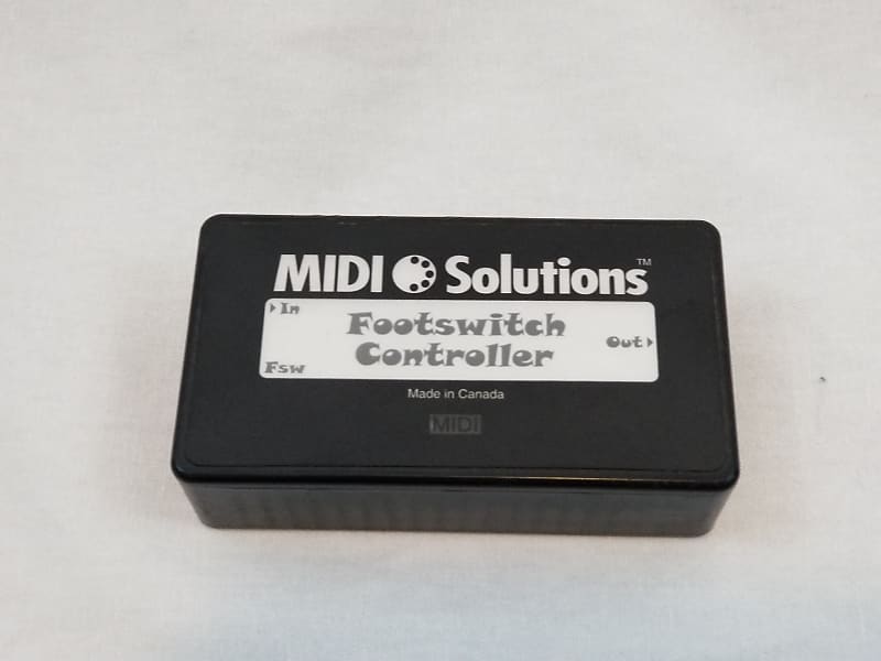 MIDI Solutions Footswitch Controller -1/4" input Trigger Midi | Reverb