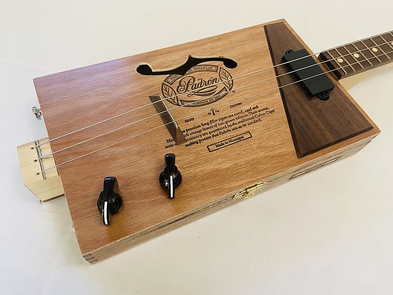 EllbogenGuitars Cigar Box Guitar3 String Electric 2024 | Reverb