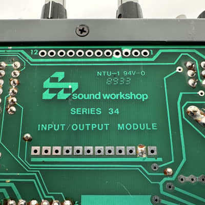 Sound Workshop Series 34 Input/Output Module Channel Strip | Reverb