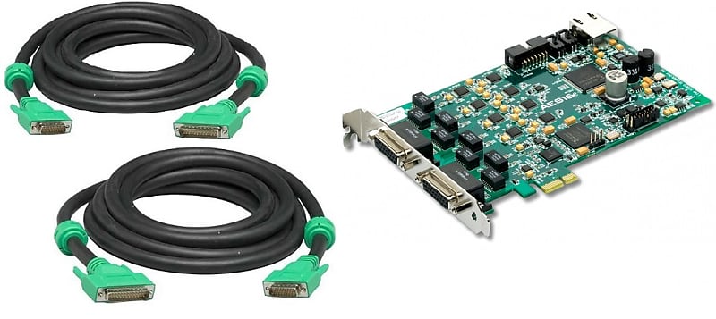 Lynx Studio AES16e AES/EBU PCIe Crad + 2x digital cable | Reverb