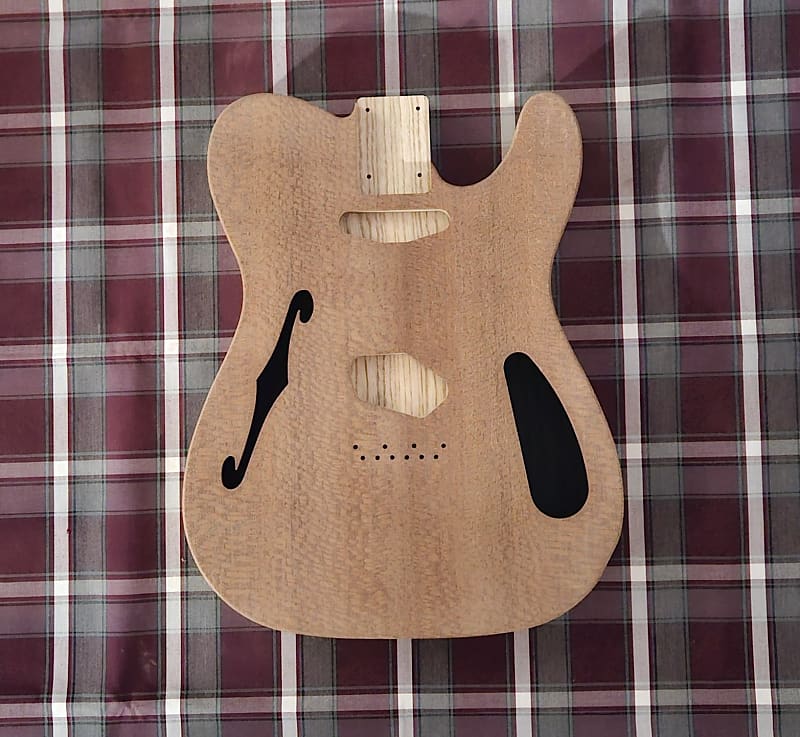 Woodtech Routing - Swamp Ash/Leopardwood Telecaster Thinline | Reverb