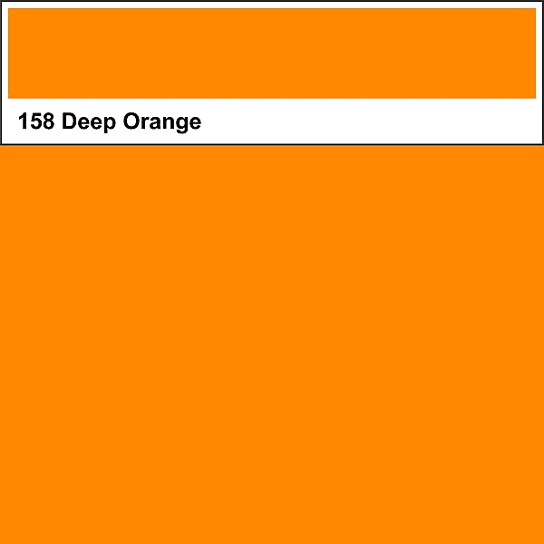 Lee Farbfolie 158 Deep Orange 25cm x 122cm | Reverb