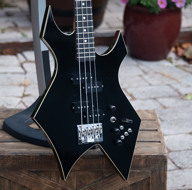 1991 B.C. Rich Warlock Bass - Black - Made In Japan - | Reverb Canada