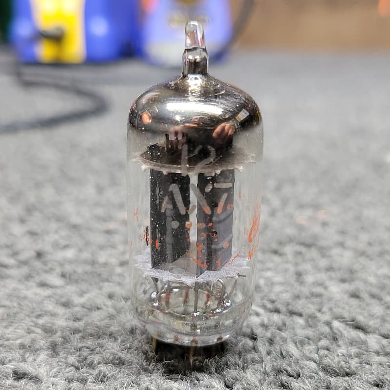 Vintage 1960's GE Long Plate 12AX7 Tube 101% 101% TESTS NOS | Reverb