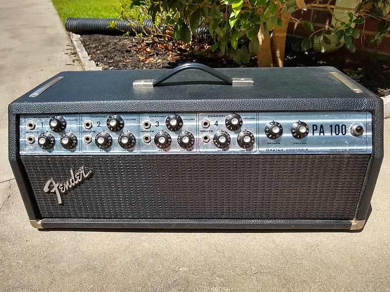 Vintage 1976 Fender PA-100 - Silverface - All Tube - 4 | Reverb