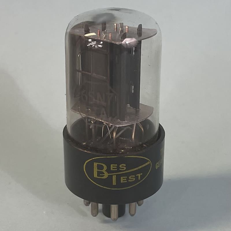 1958 RCA 6SN7GTA Vintage BesTest Black plate Preamp Tube! | Reverb