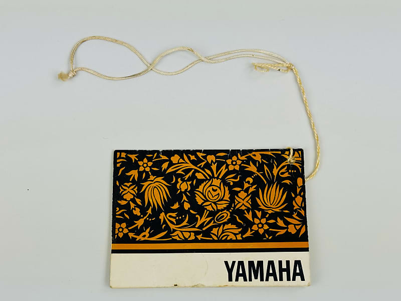 Yamaha Vintage Guitar Guarantee Hang Tag, European Market | Reverb