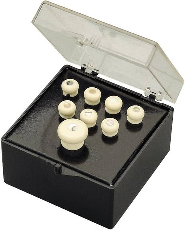 Martin Bridge and End Pin Set, White with Tortoise Inlay | Reverb