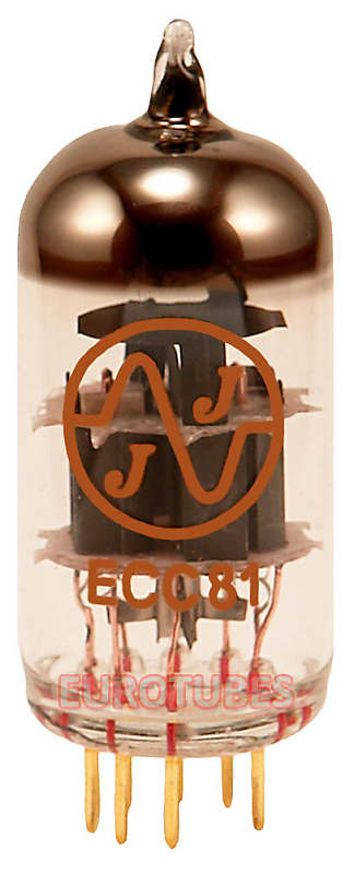 JJ Electronic Gold Pin ECC81 / 12AT7 Standard | Reverb