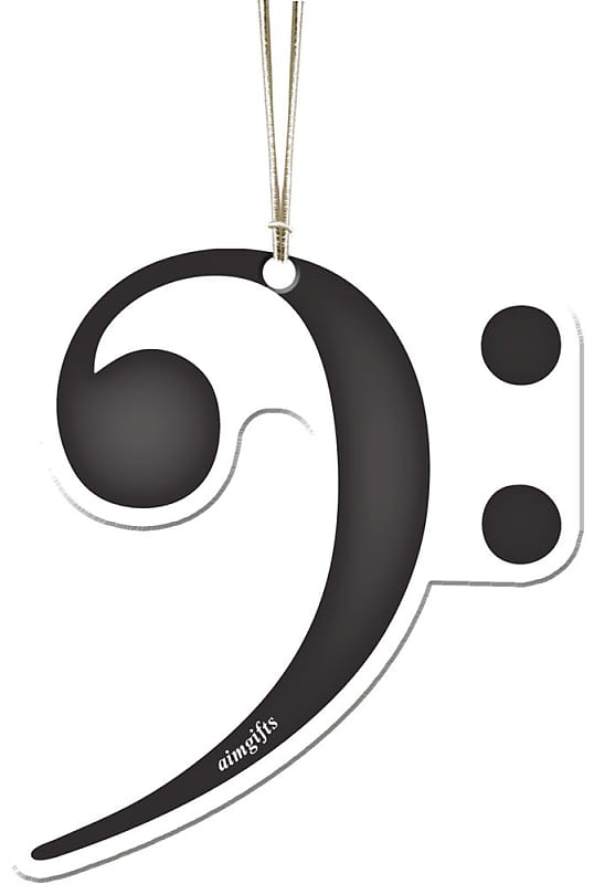 Ornament Acrylic Bass Clef | Reverb