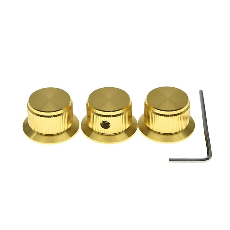 3-Pack Set Screw Style Aluminium Potentiometer Knobs 1/4" | Reverb