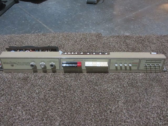 Wurlitzer 207 Instructor Console Amp and Switch Rail | Reverb