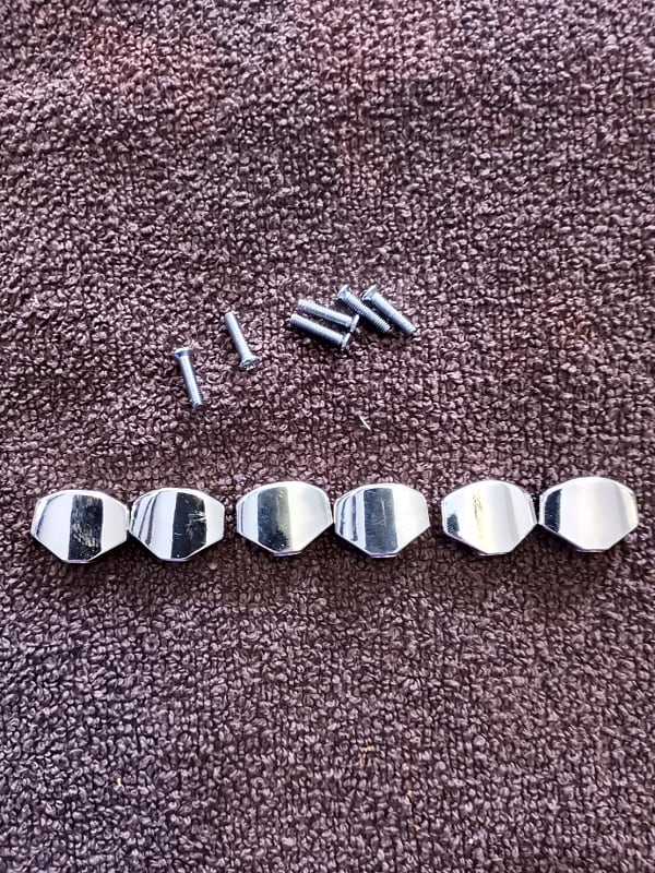 Tone Ninja Trapezoid Tuner Buttons Nickel | Reverb