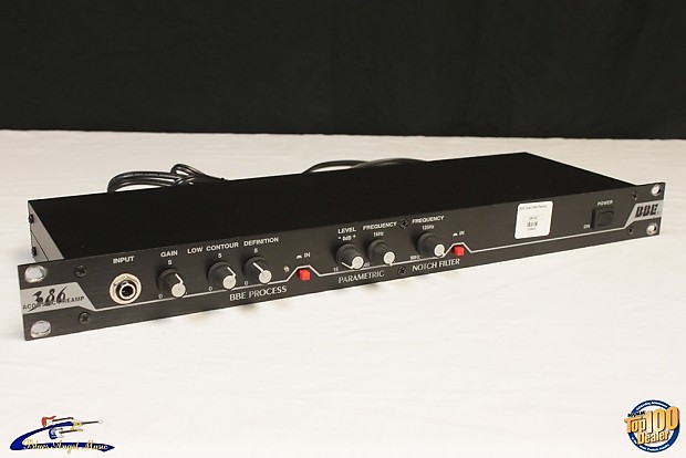 BBE 386 Acoustic Preamp, 19" Rack Mounted Preamplifier, Works | Reverb