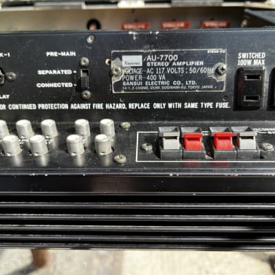 Sansui AU-7700 1974-1975 - Black | Reverb