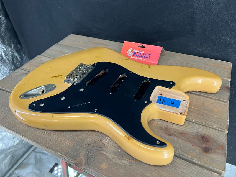 Real Life Relics Strat® Stratocaster® Body Aged Butterscotch | Reverb