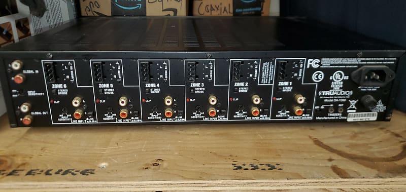 truaudio da-1260 twelve channel amplifier- black | Reverb