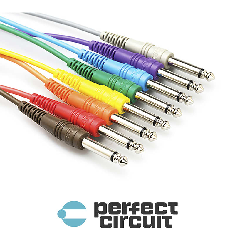 Hosa CPP-845 1/4" Mono TS Patch Cable - 1.5FT (8-Pack) | Reverb