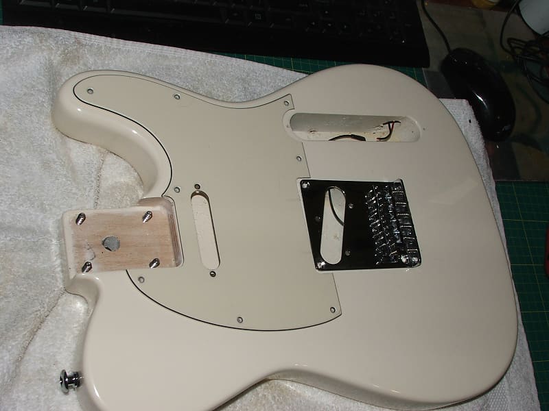 White Tele Body...includes pickguard and | Reverb