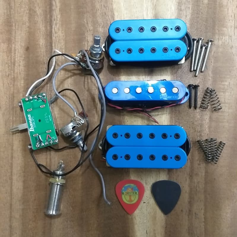 DiMarzio Gravity Storm set in Blue W/ Ibanez Dyna-MIX 5 | Reverb UK