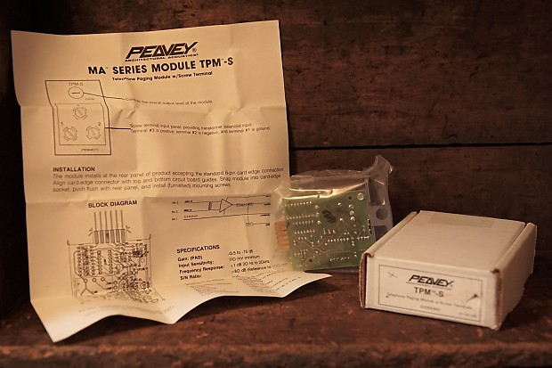 Peavey TPM-S Telephone Paging Module. Mint with box. Free | Reverb