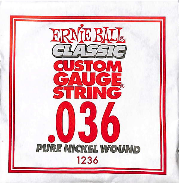 .036 Pure Nickel Wound - Ernie Ball - Electric Guitar String | Reverb