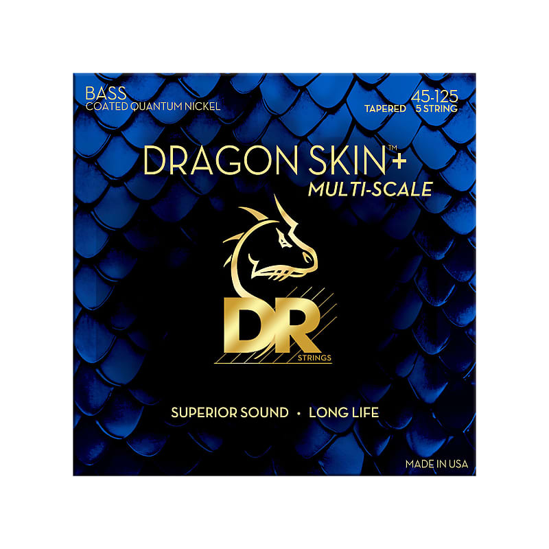 DR Strings DRAGON SKIN+ Quantum Nickel Bass Strings 5-String | Reverb